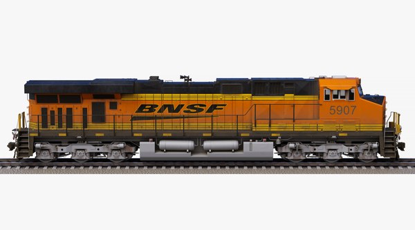 기차 GE ES44AC 기관차 및 덮개가 있는 호퍼카 BNSF 3D 모델 - TurboSquid 2299710