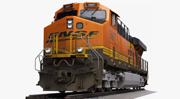 기차 GE ES44AC 기관차 및 덮개가 있는 호퍼카 BNSF 3D 모델 - TurboSquid 2299710