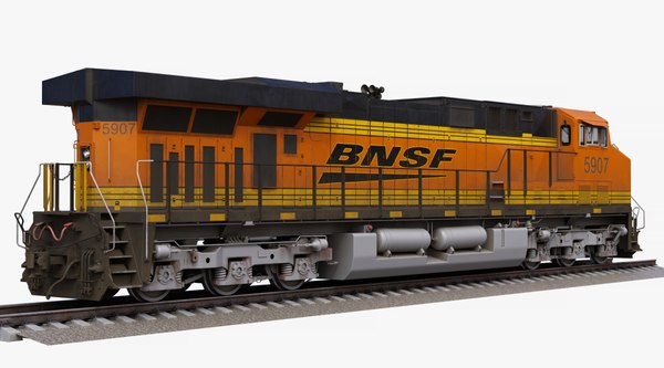 기차 GE ES44AC 기관차 및 덮개가 있는 호퍼카 BNSF 3D 모델 - TurboSquid 2299710