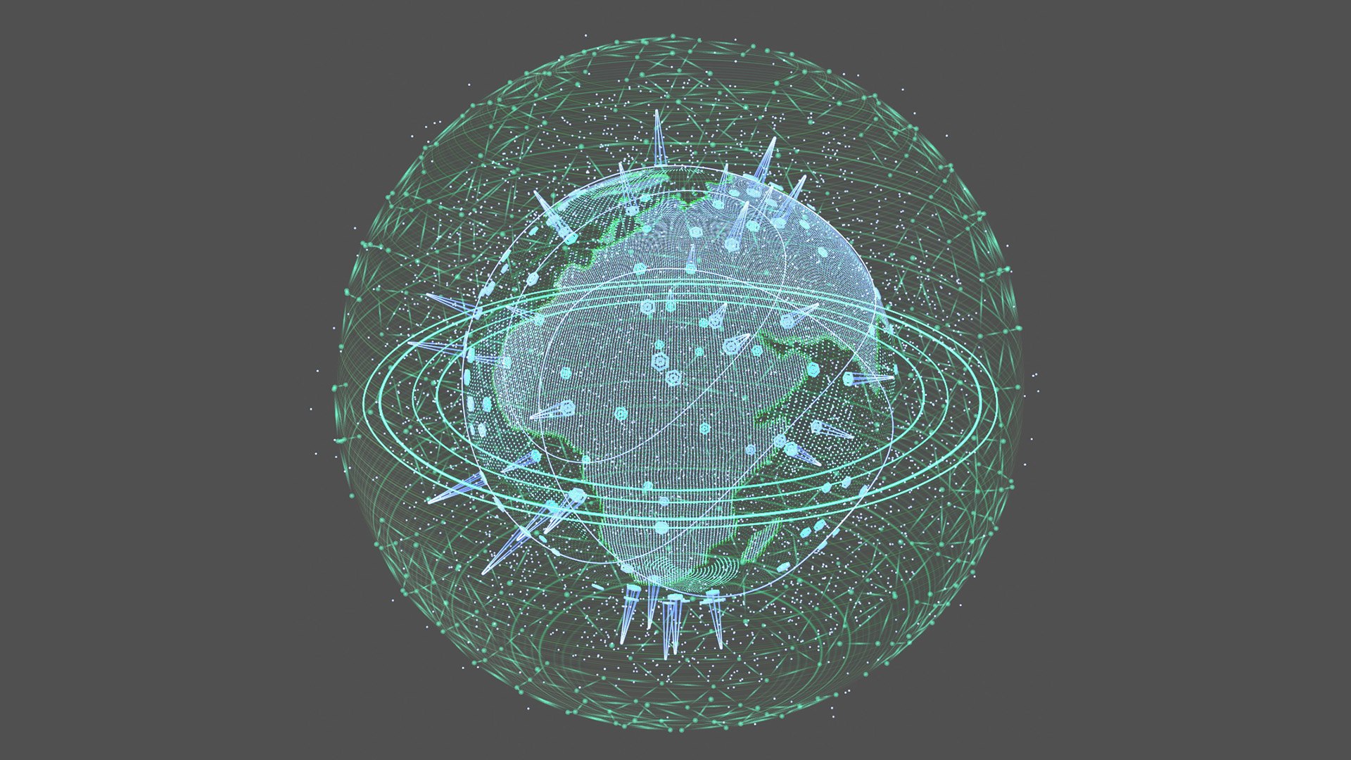 3D Futuristic Globe Hologram Green Model - TurboSquid 2180364