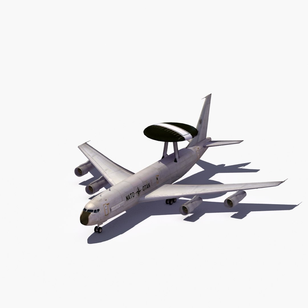 3d Model E3 Sentry Awacs