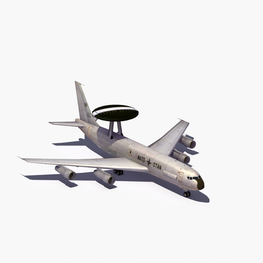 3d Model E3 Sentry Awacs