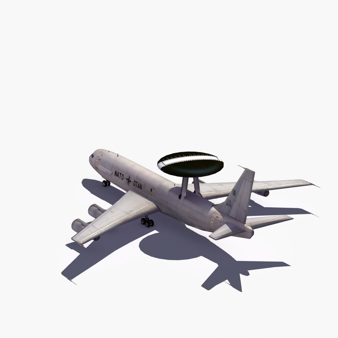 3d Model E3 Sentry Awacs