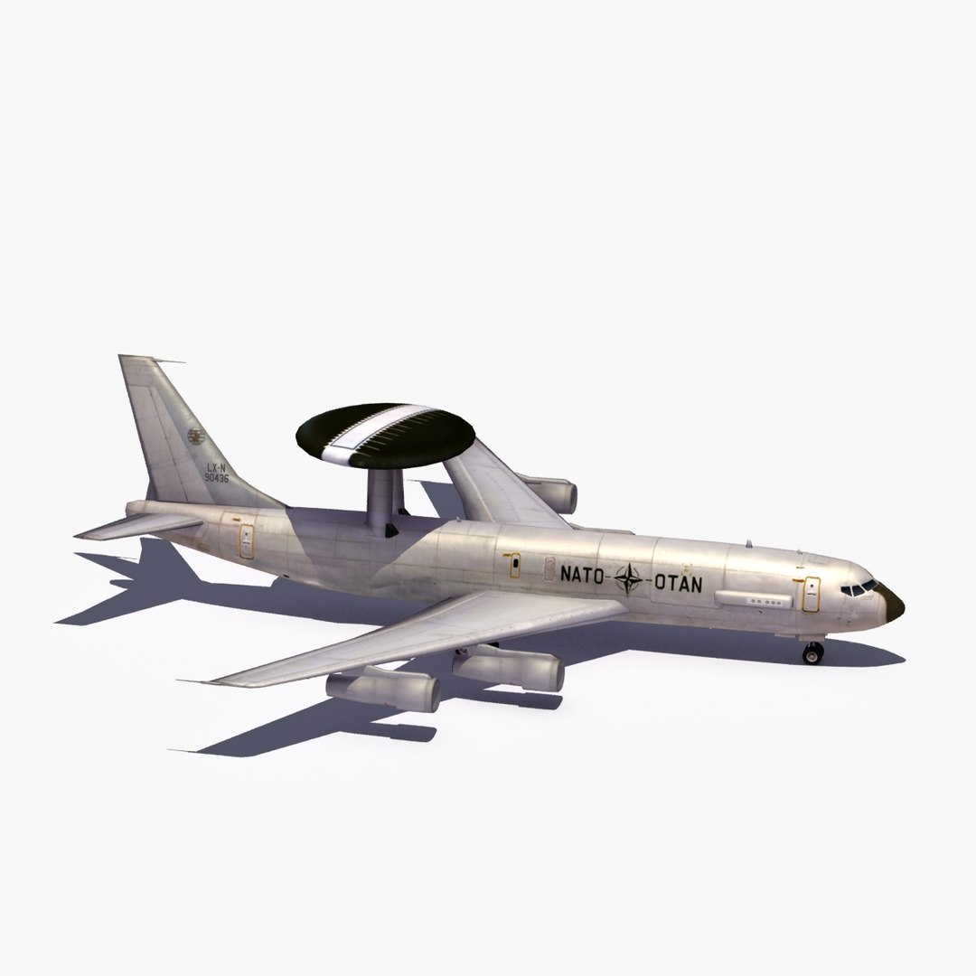 3d Model E3 Sentry Awacs
