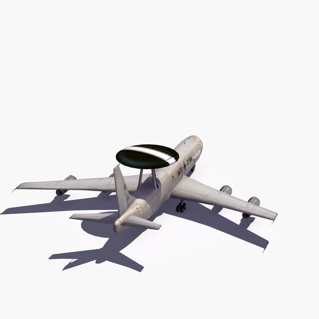 3d Model E3 Sentry Awacs