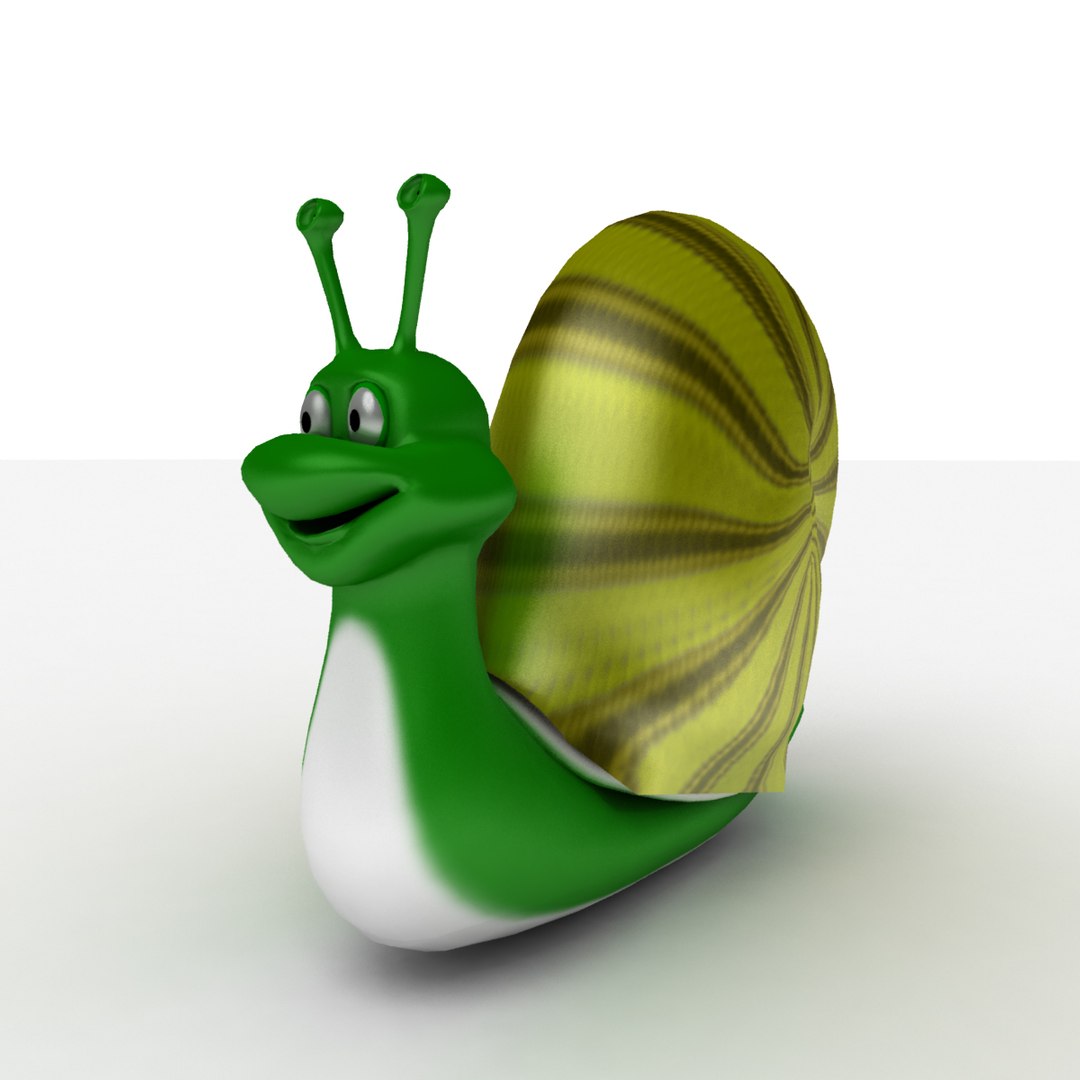 3d Snail Animation Model