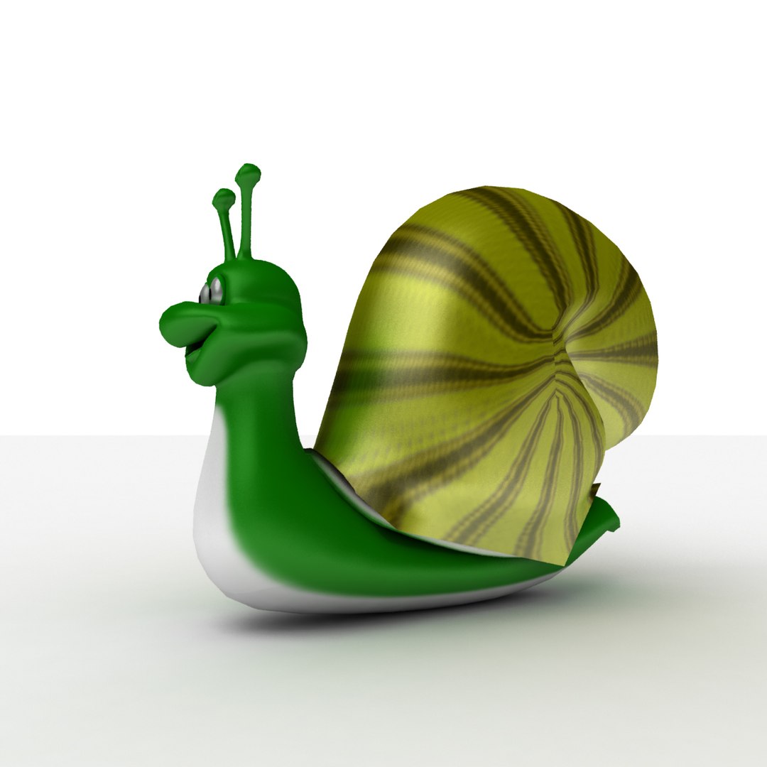 3d Snail Animation Model