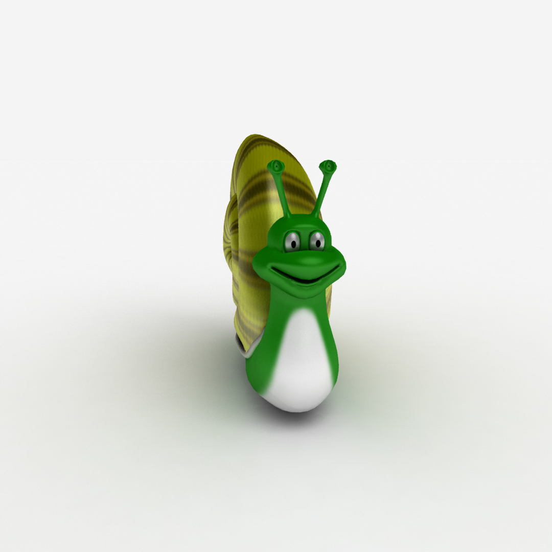 3d Snail Animation Model