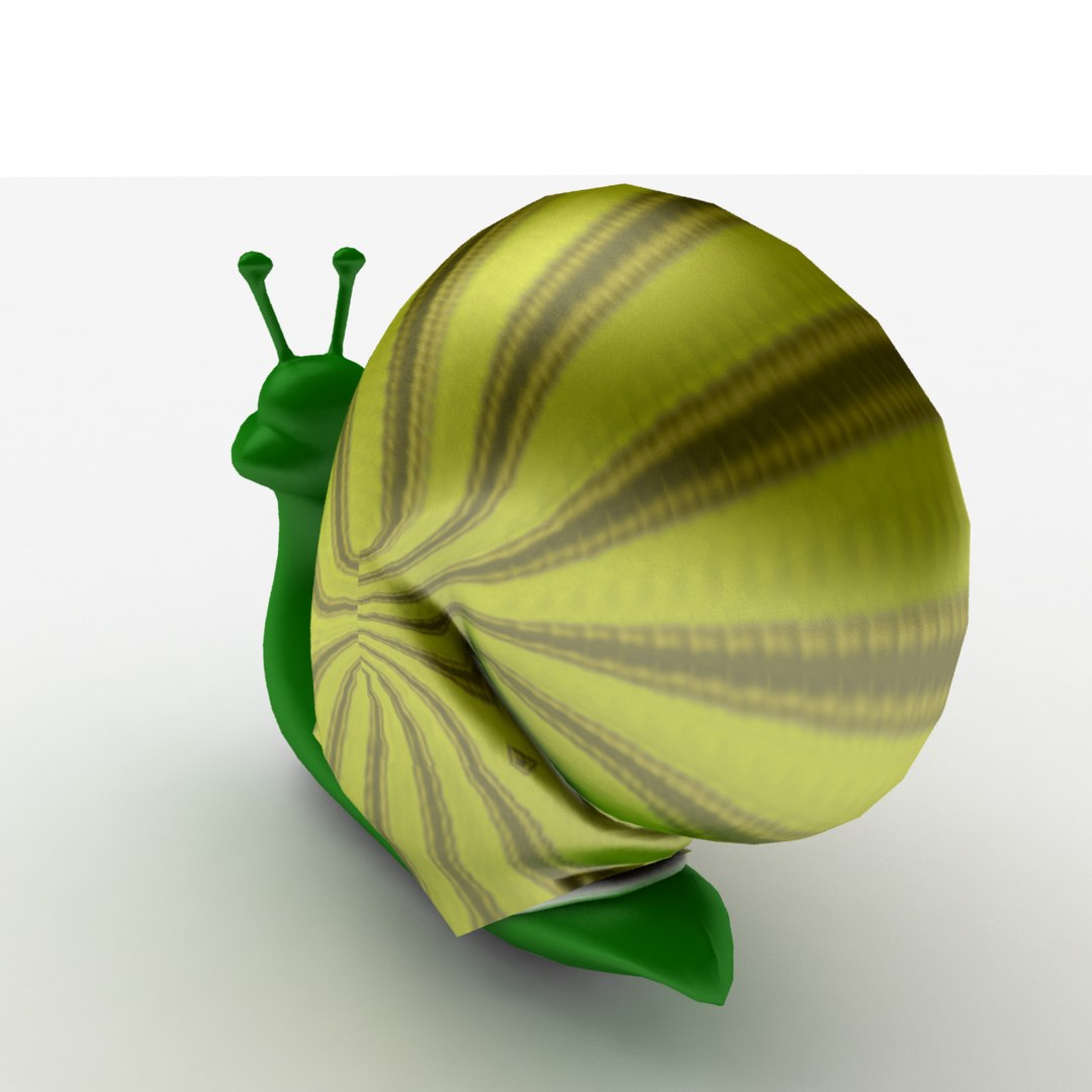3d Snail Animation Model