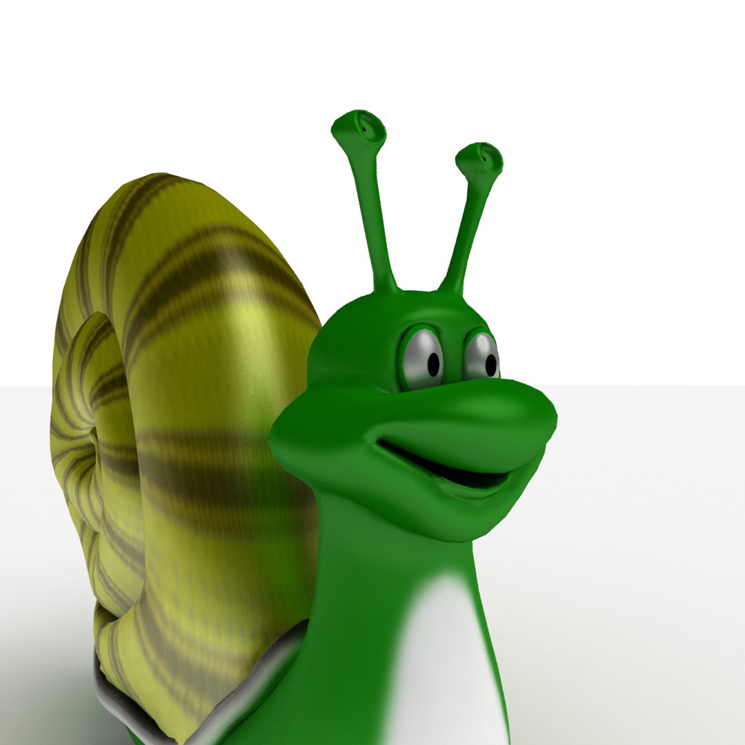 3d Snail Animation Model