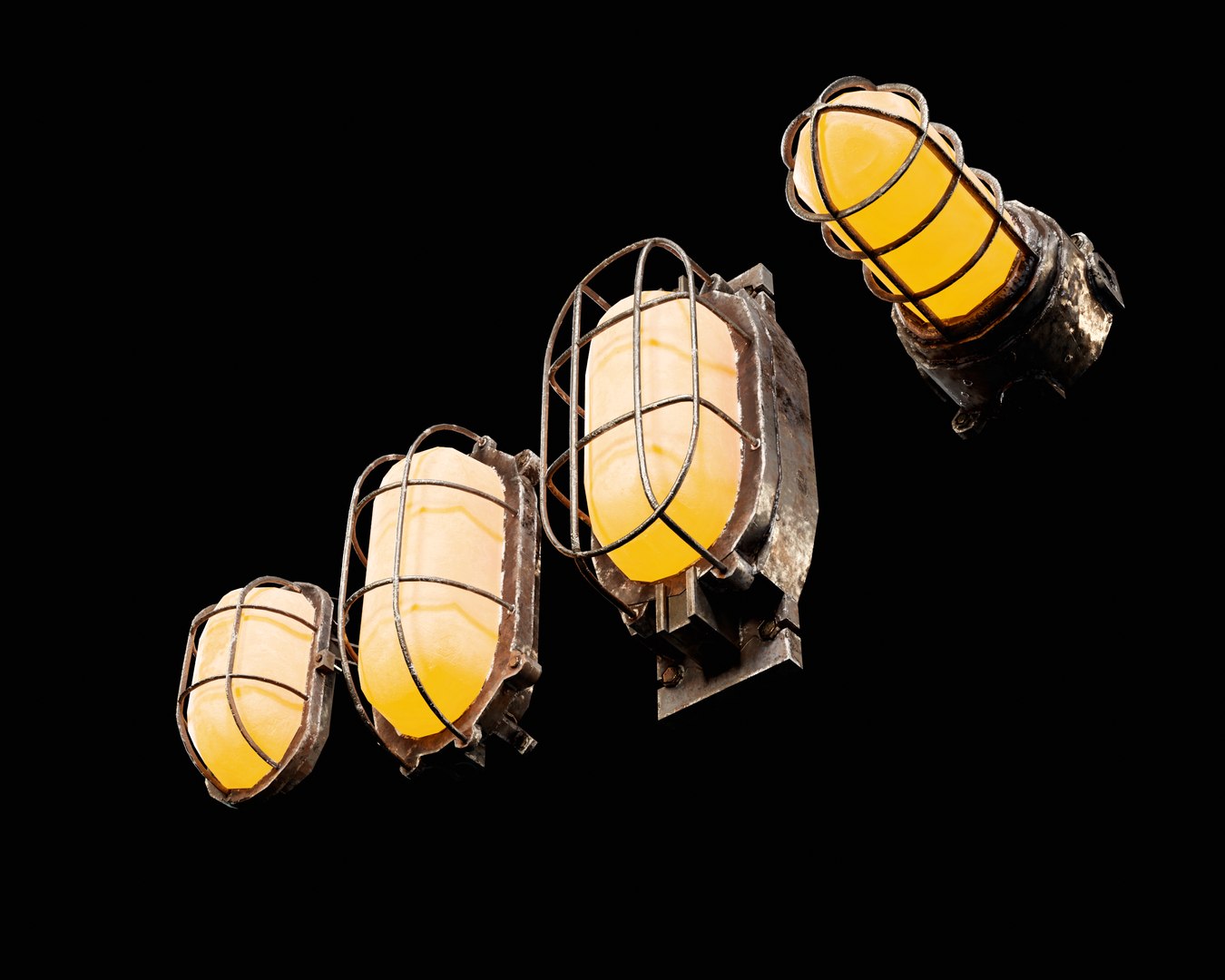 3D Sci-Fi Light Fixture Set 1 Model - TurboSquid 2357561