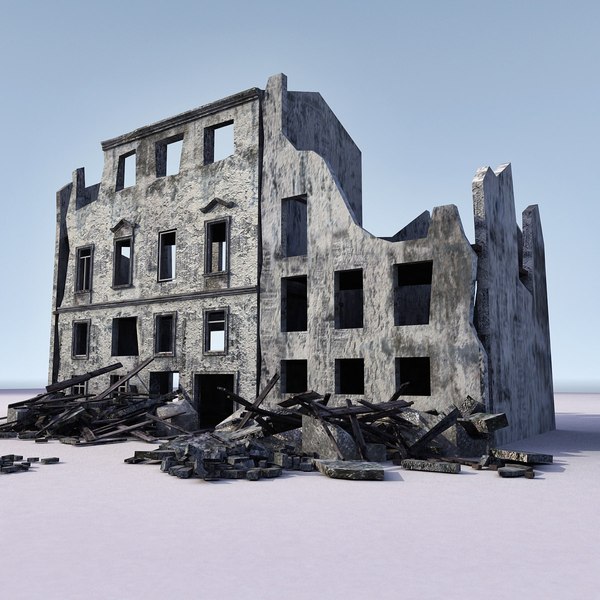 3d building ww2 model