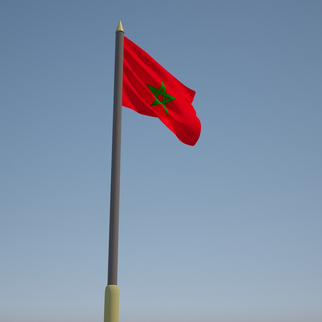 3D Flag Morocco - Animation - TurboSquid 1191000