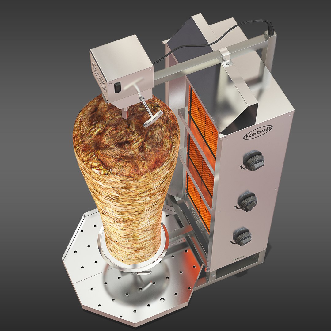 3D Kebab Machine Model - TurboSquid 1285578