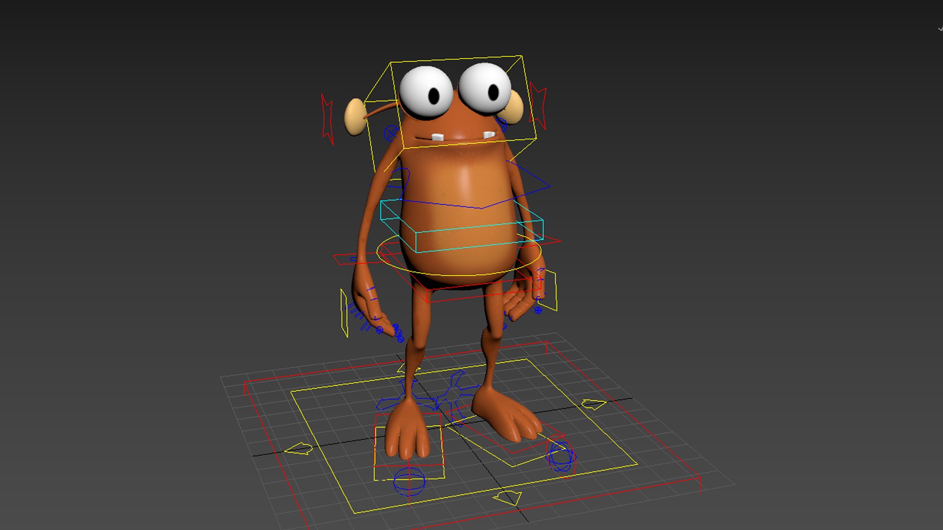 Monster Cartoon Character Rig 3D Model - TurboSquid 1488020