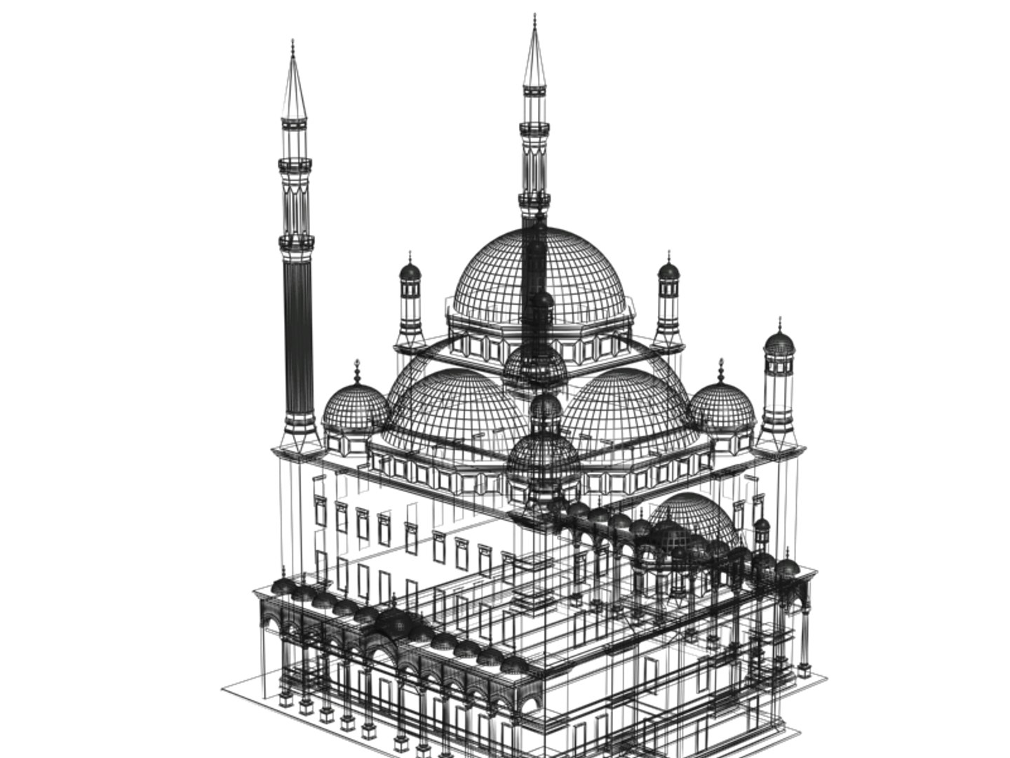 Mohamed Ali Mosque 3D Model - TurboSquid 1587463