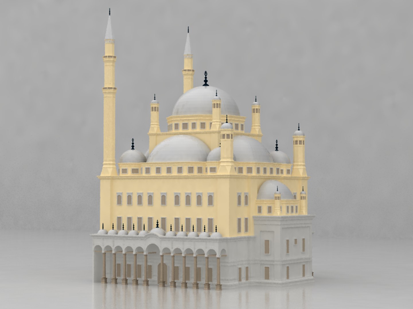 Mohamed Ali Mosque 3D Model - TurboSquid 1587463