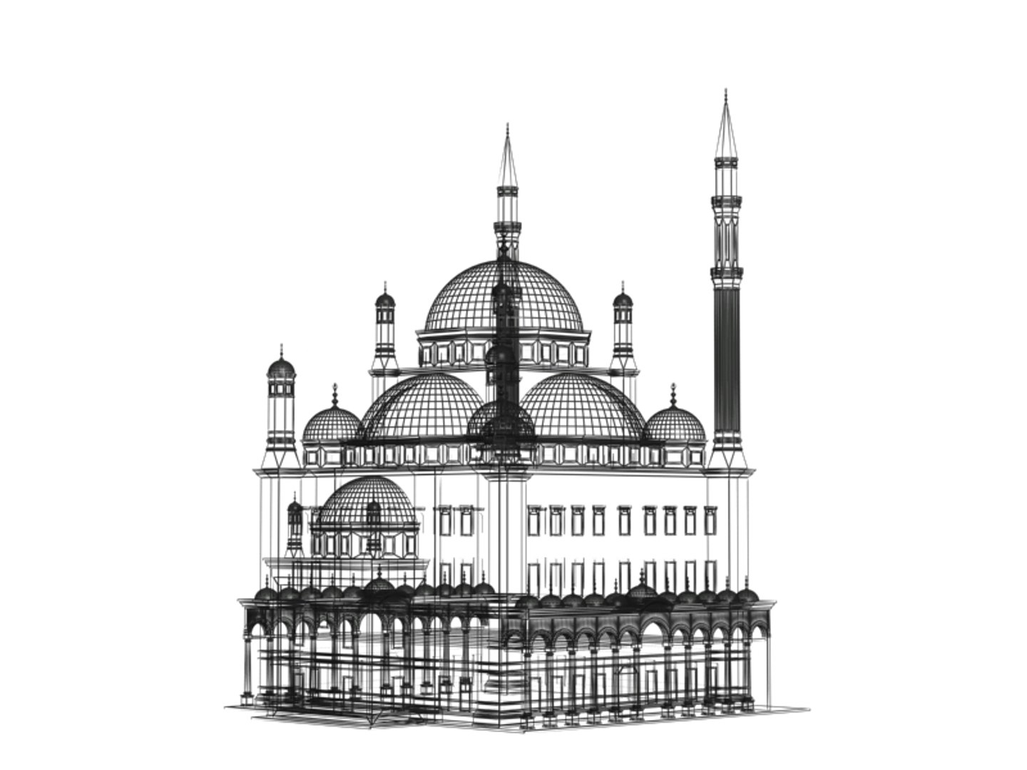 Mohamed Ali Mosque 3D Model - TurboSquid 1587463