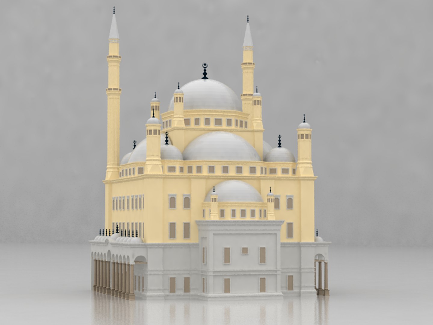 Mohamed Ali Mosque 3D Model - TurboSquid 1587463