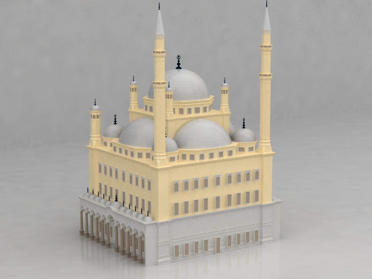 Mohamed Ali Mosque 3D Model - TurboSquid 1587463