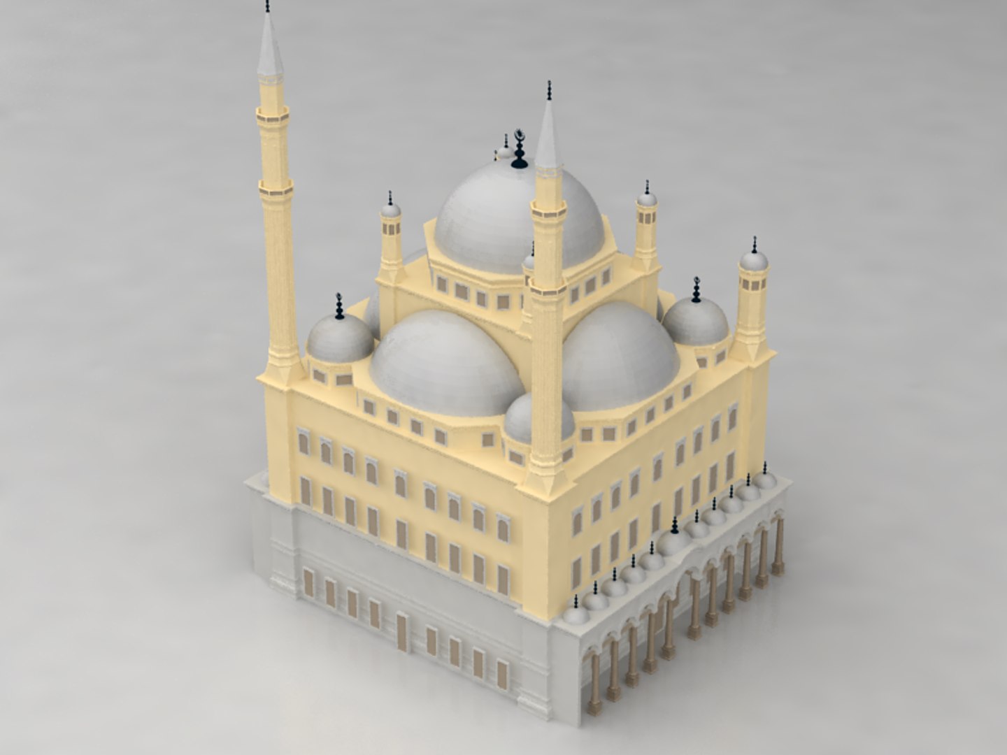 Mohamed Ali Mosque 3D Model - TurboSquid 1587463