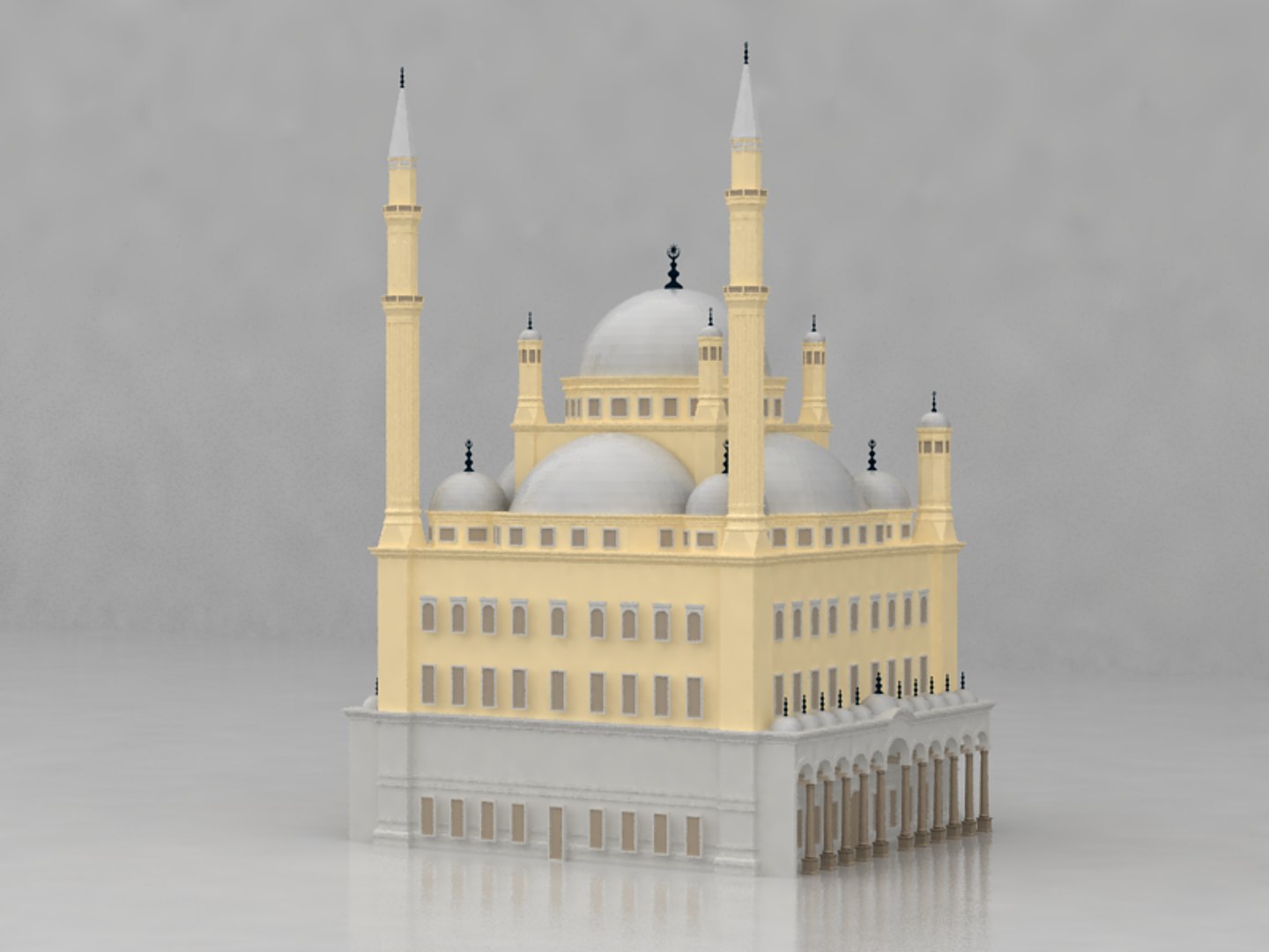 Mohamed Ali Mosque 3D Model - TurboSquid 1587463