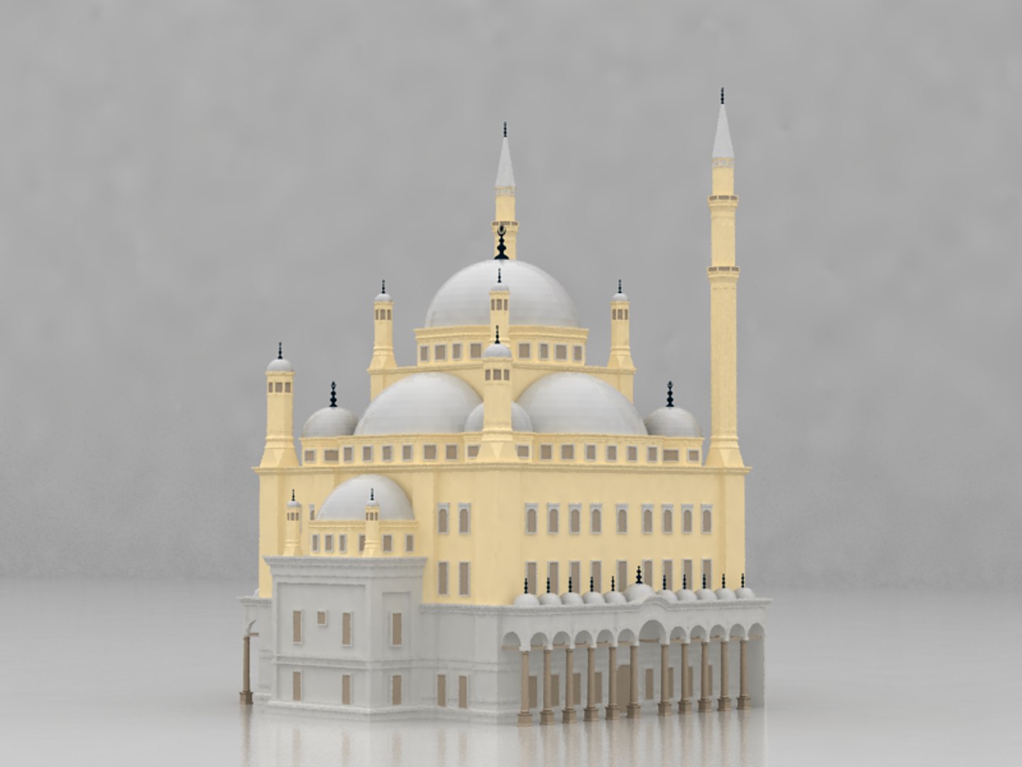 Mohamed Ali Mosque 3D Model - TurboSquid 1587463