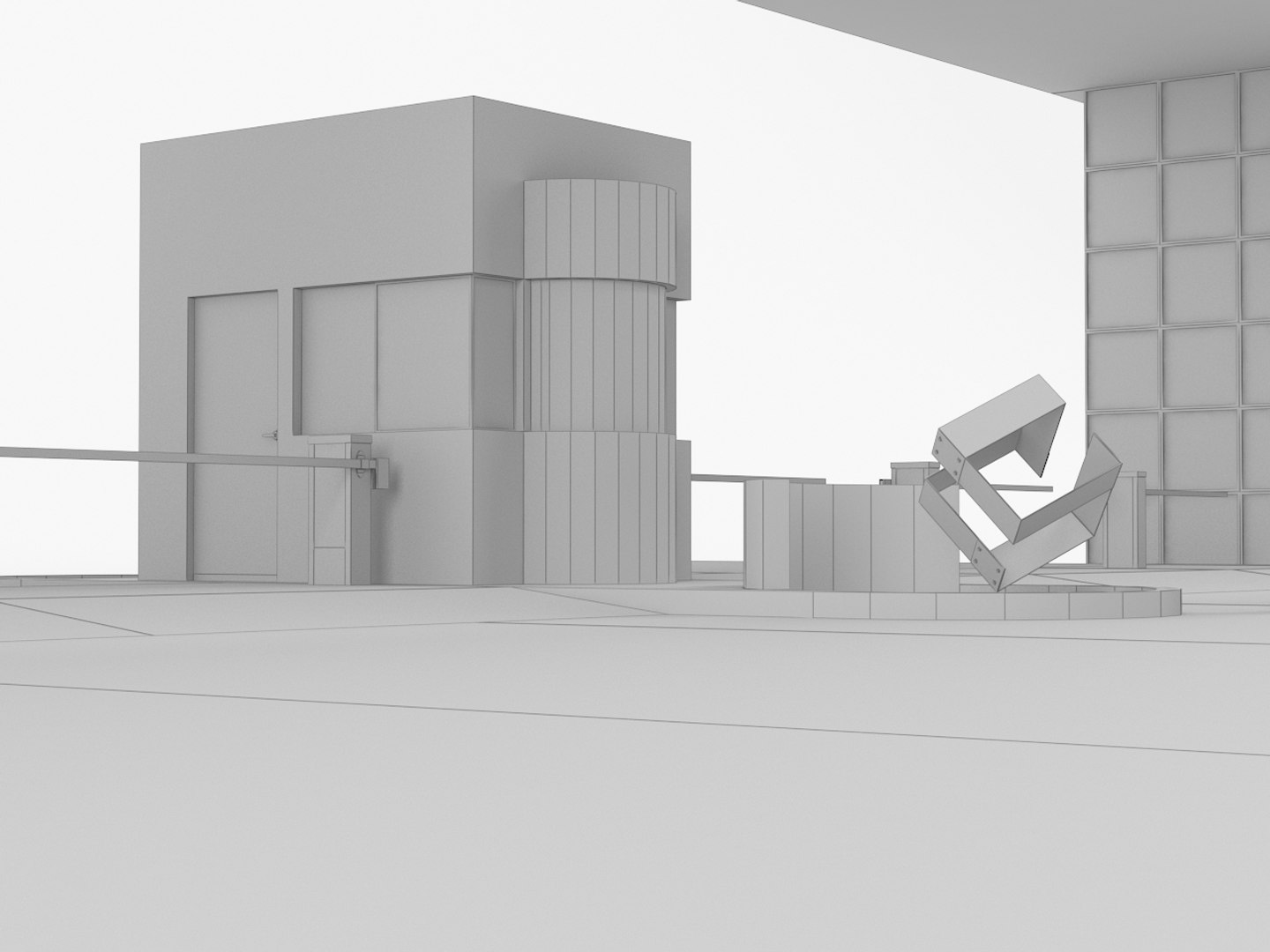 3D Model Entrance Security Cabin - TurboSquid 1237511