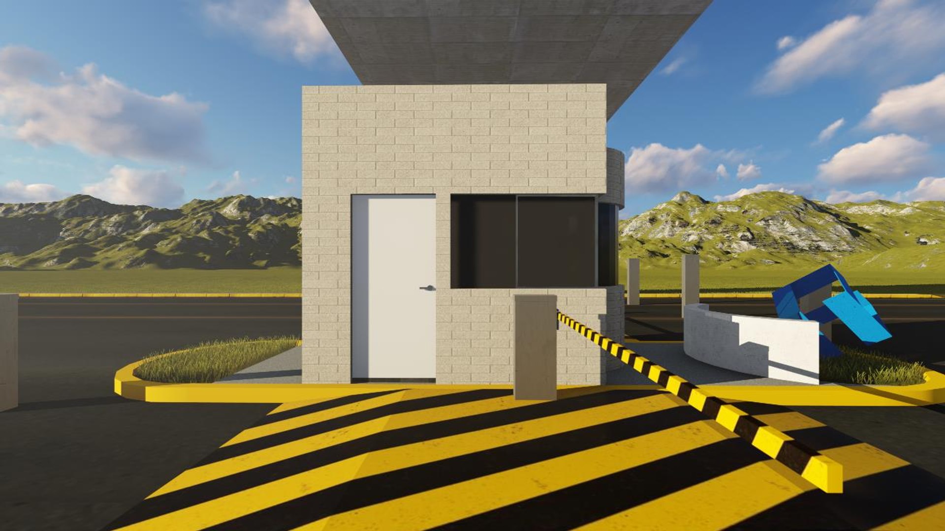 3D Model Entrance Security Cabin - TurboSquid 1237511