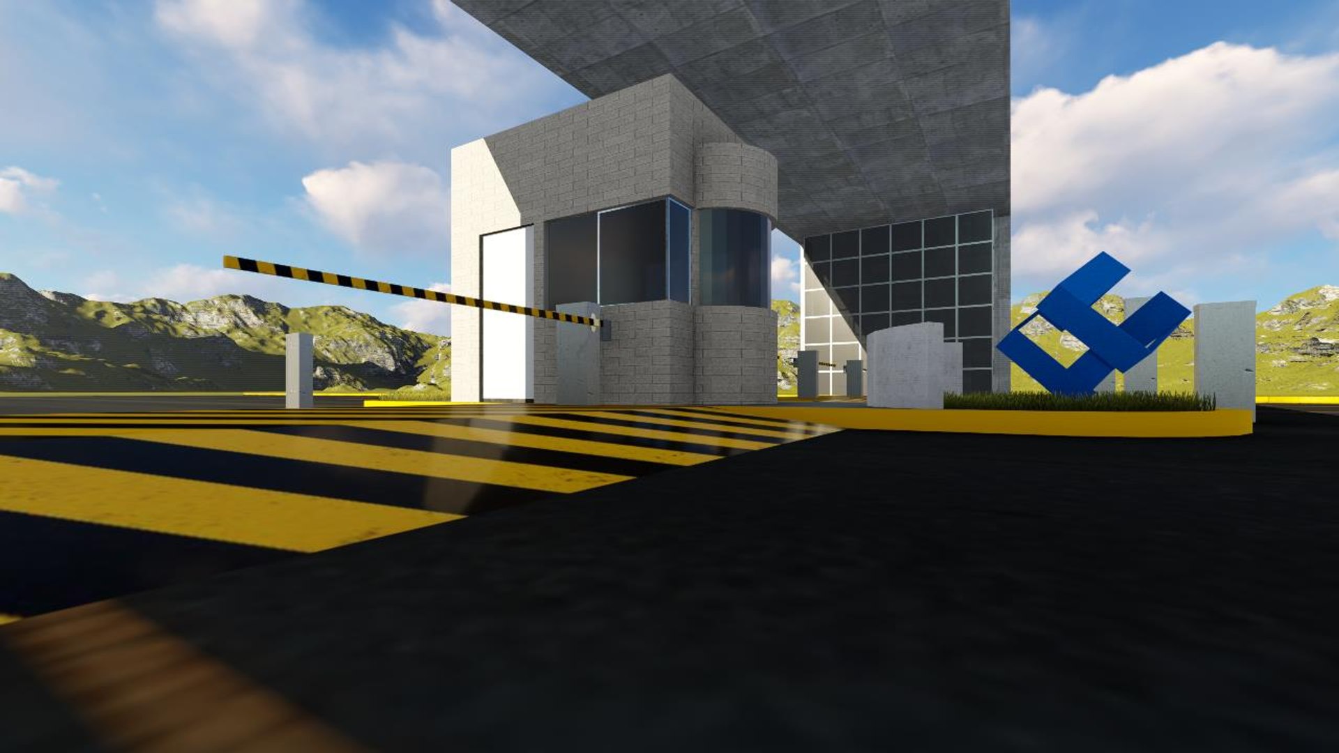 3D Model Entrance Security Cabin - TurboSquid 1237511