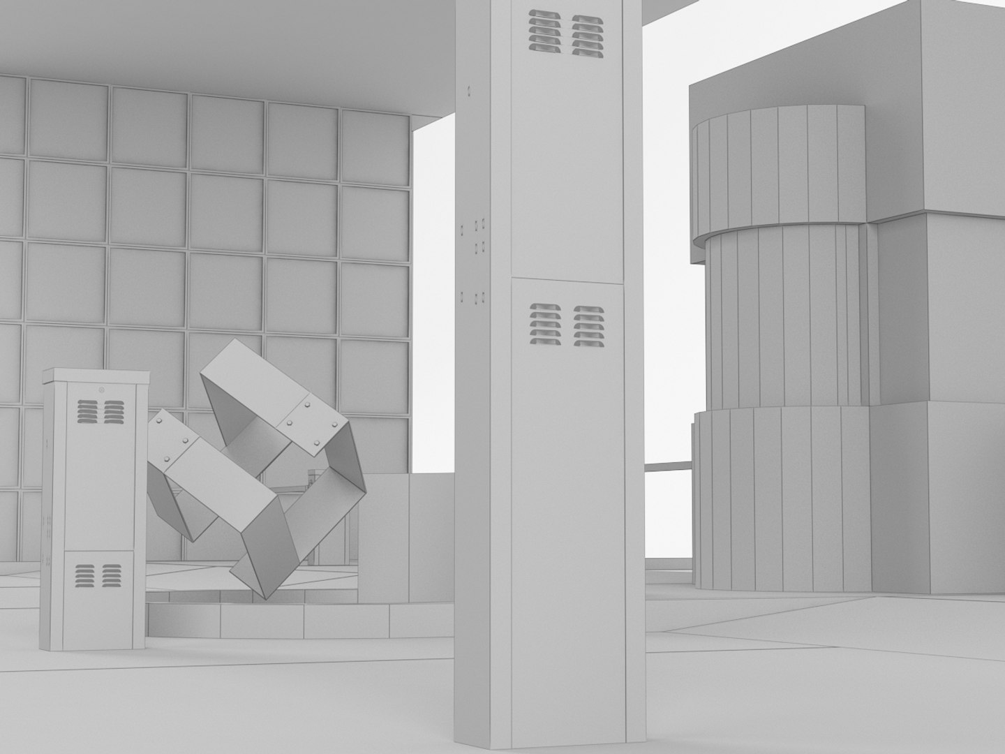 3D Model Entrance Security Cabin - TurboSquid 1237511