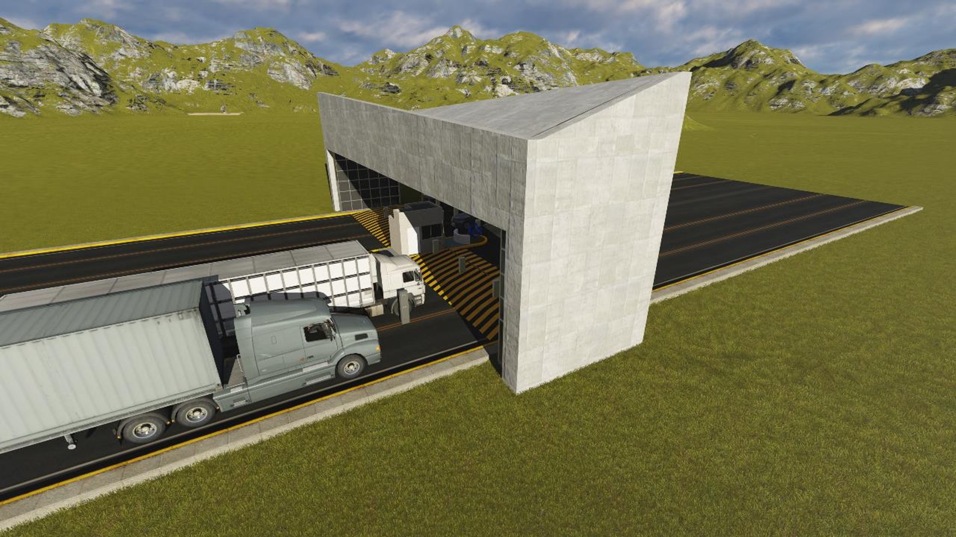 3D Model Entrance Security Cabin - TurboSquid 1237511