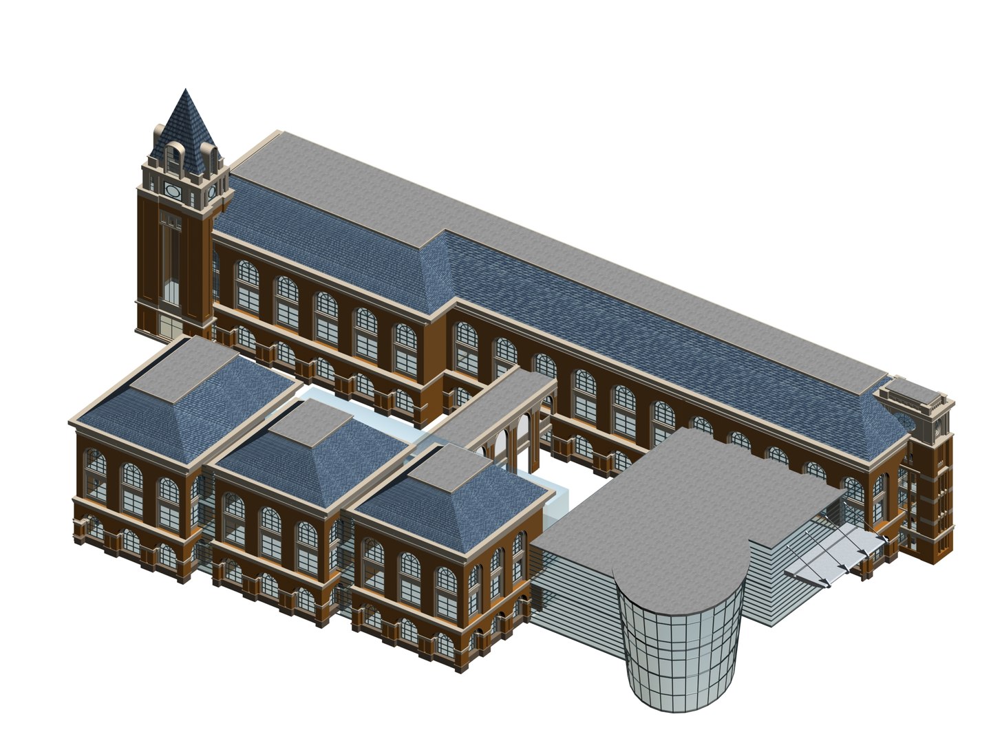 3d School 04 Model
