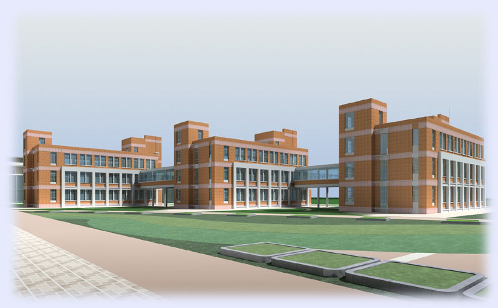 3d School 04 Model