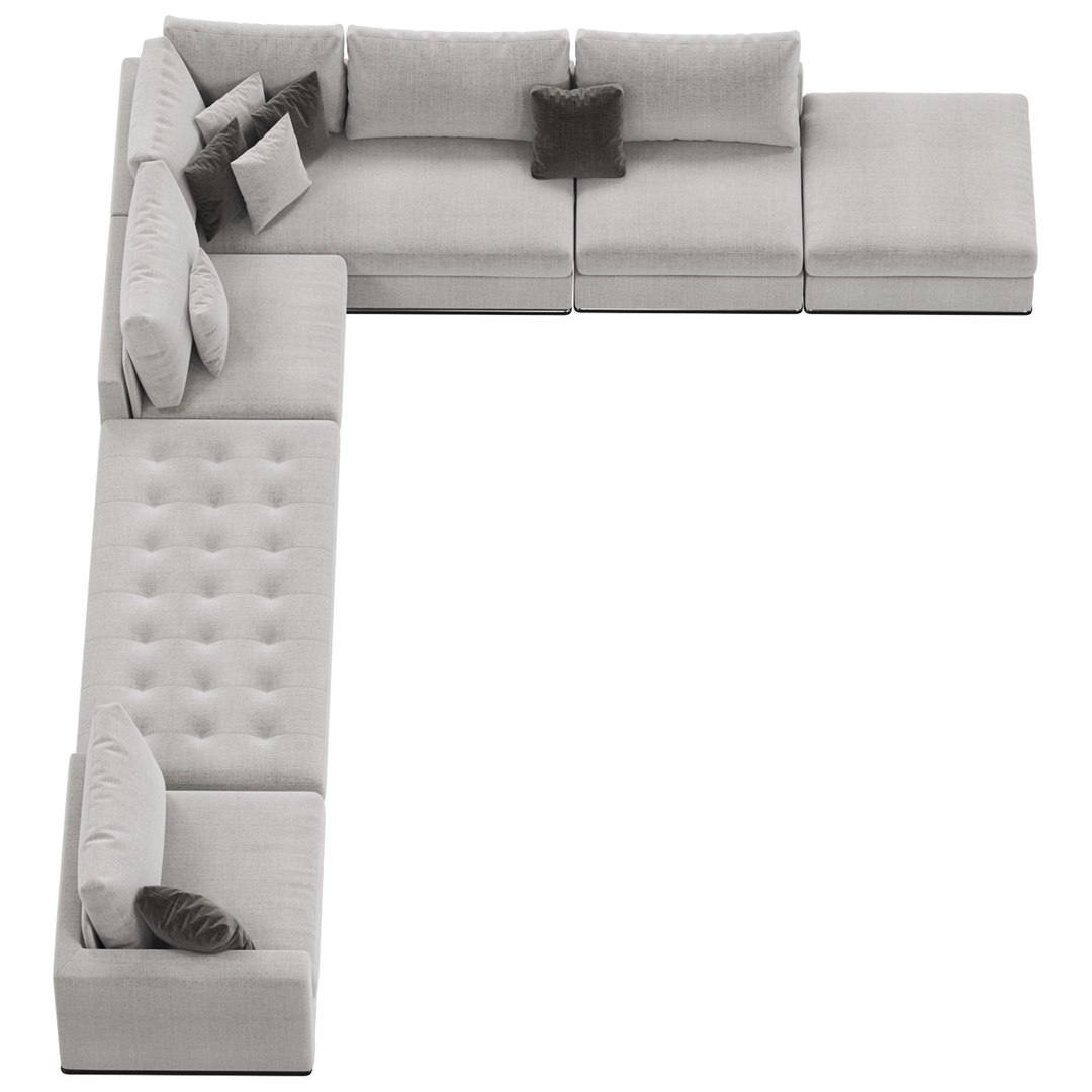 Giulio marelli oliver sofa 3D - TurboSquid 1510805