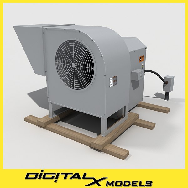 3d rooftop hvac blower model