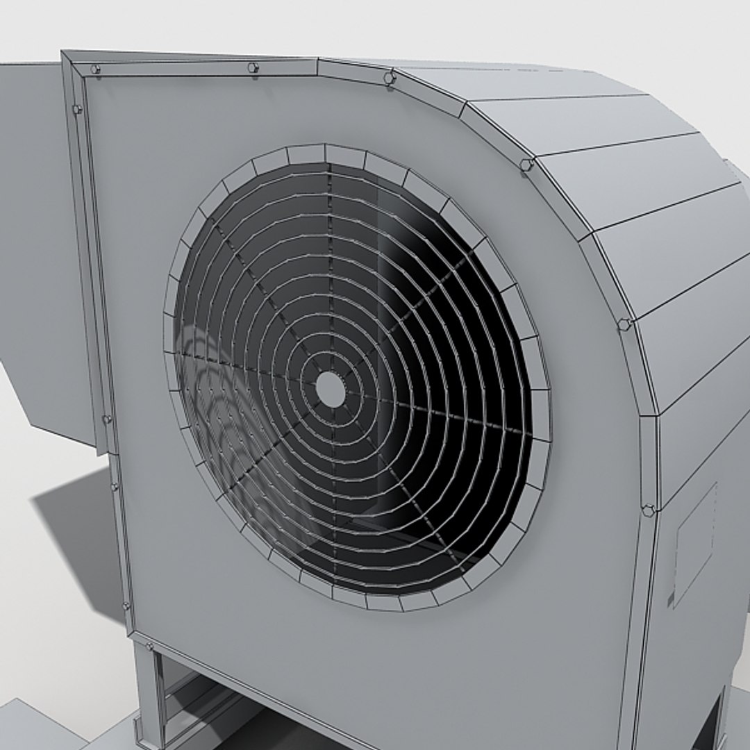 3d Rooftop Hvac Blower Model