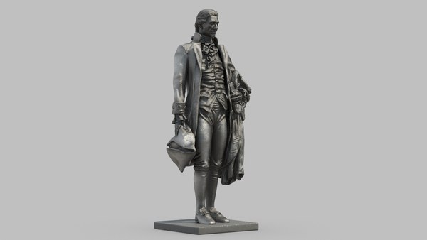 modelo 3d Estatua de Alexander Hamilton (1) - TurboSquid 1628366