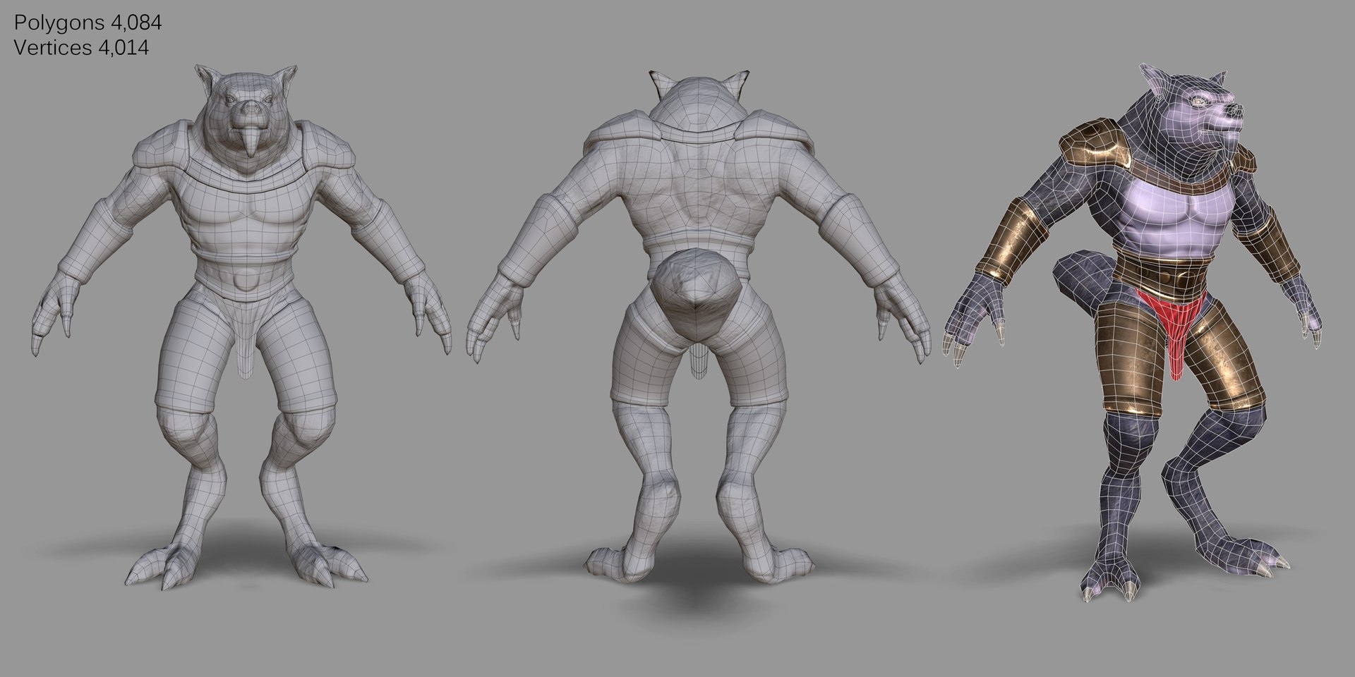 Rigged wolf 3D - TurboSquid 1289226