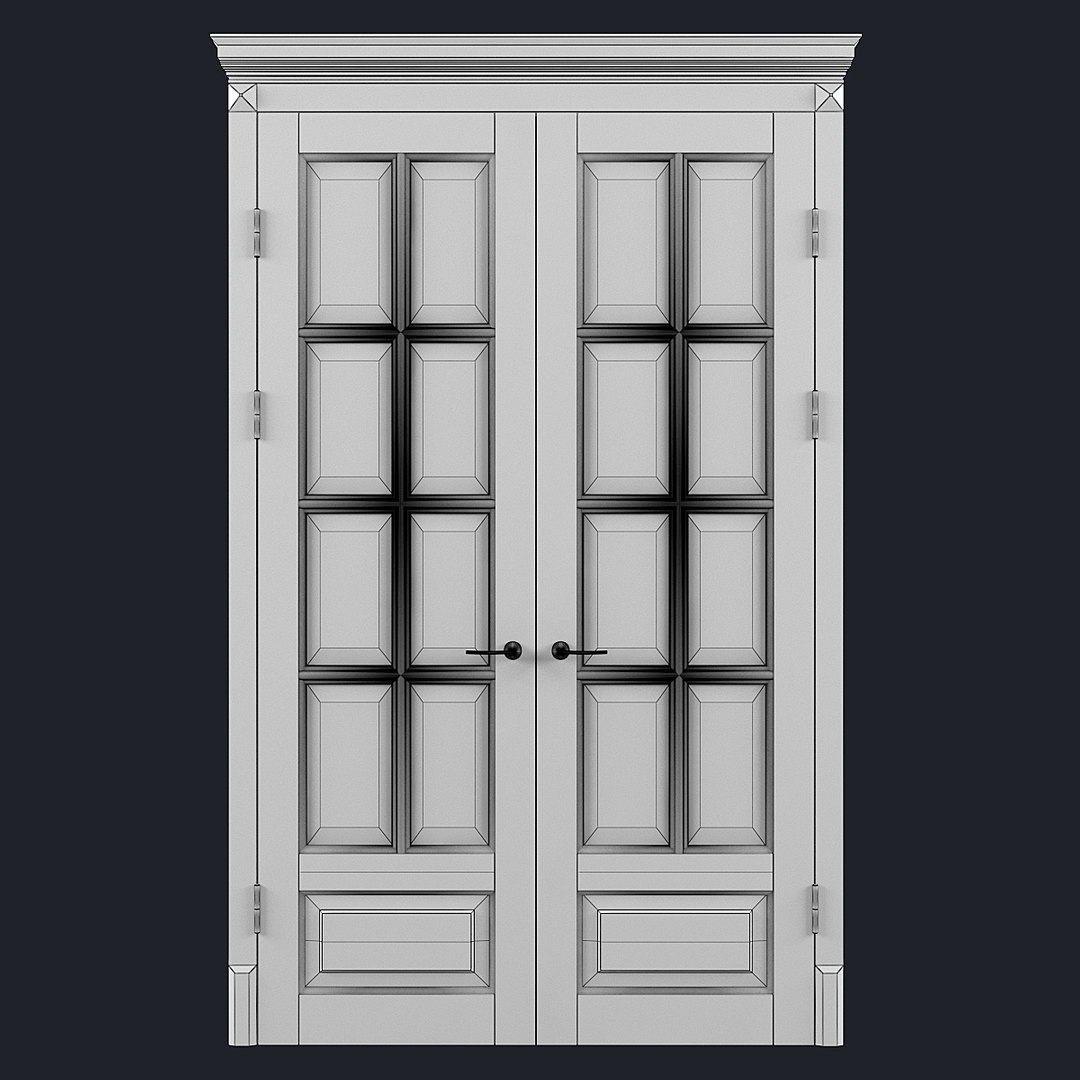 3D Double Door Model - TurboSquid 1237320