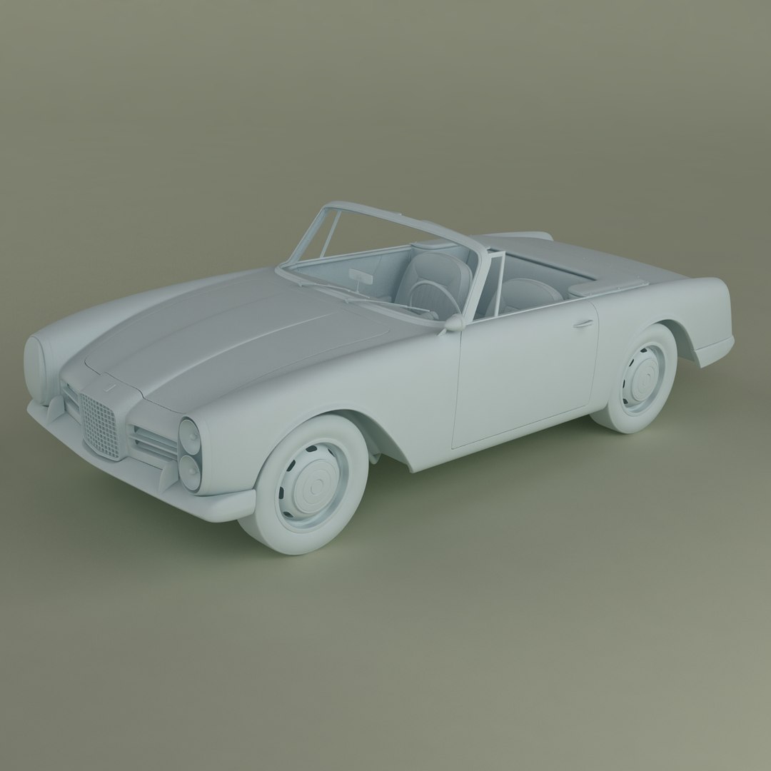 3d Model Facel Vega Iii Convertible