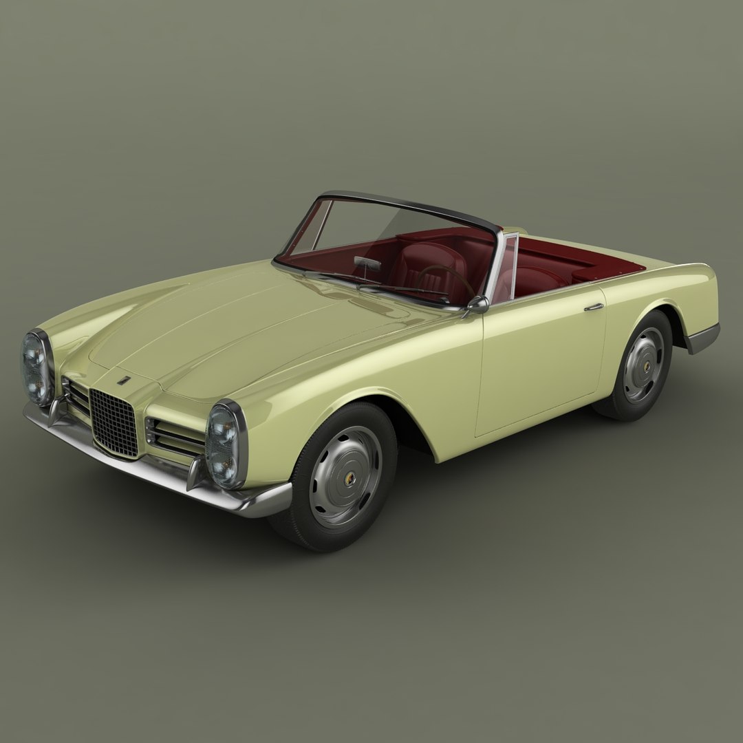 3d Model Facel Vega Iii Convertible
