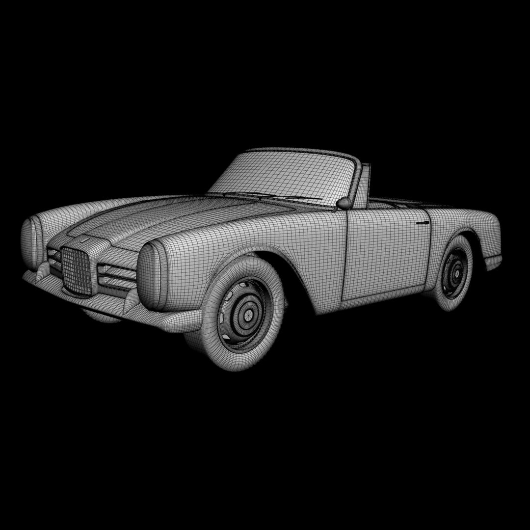 3d Model Facel Vega Iii Convertible