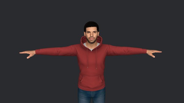 modelo 3d Drake, personaje 3D hiperrealista de cuerpo completo y ...