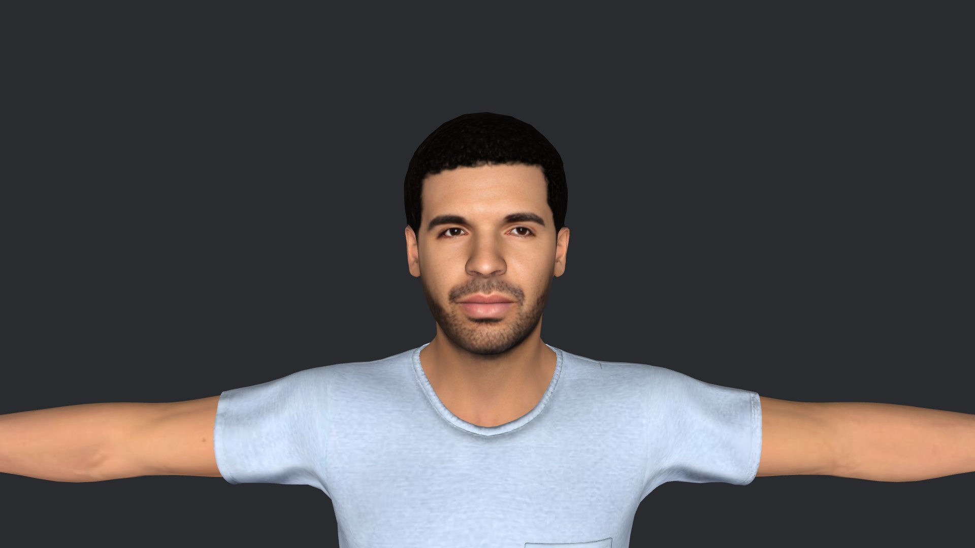 Drake Hyper Realistic Full Body Fully Rigged Character model ...