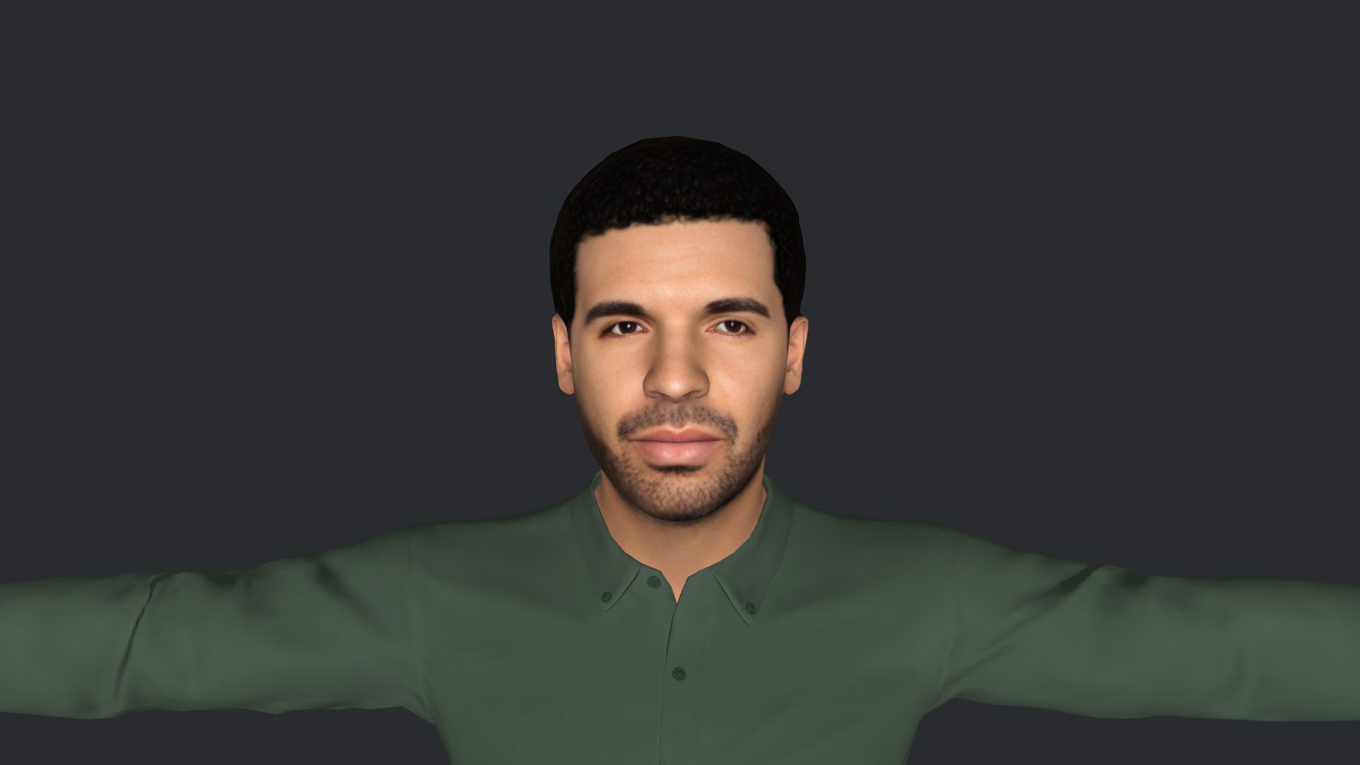 Drake Hyper Realistic Full Body Fully Rigged Character model ...