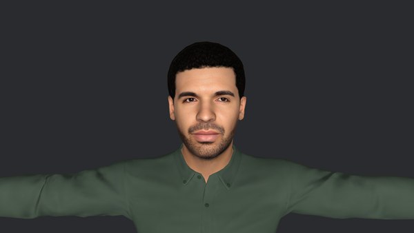 modelo 3d Drake, personaje 3D hiperrealista de cuerpo completo y ...