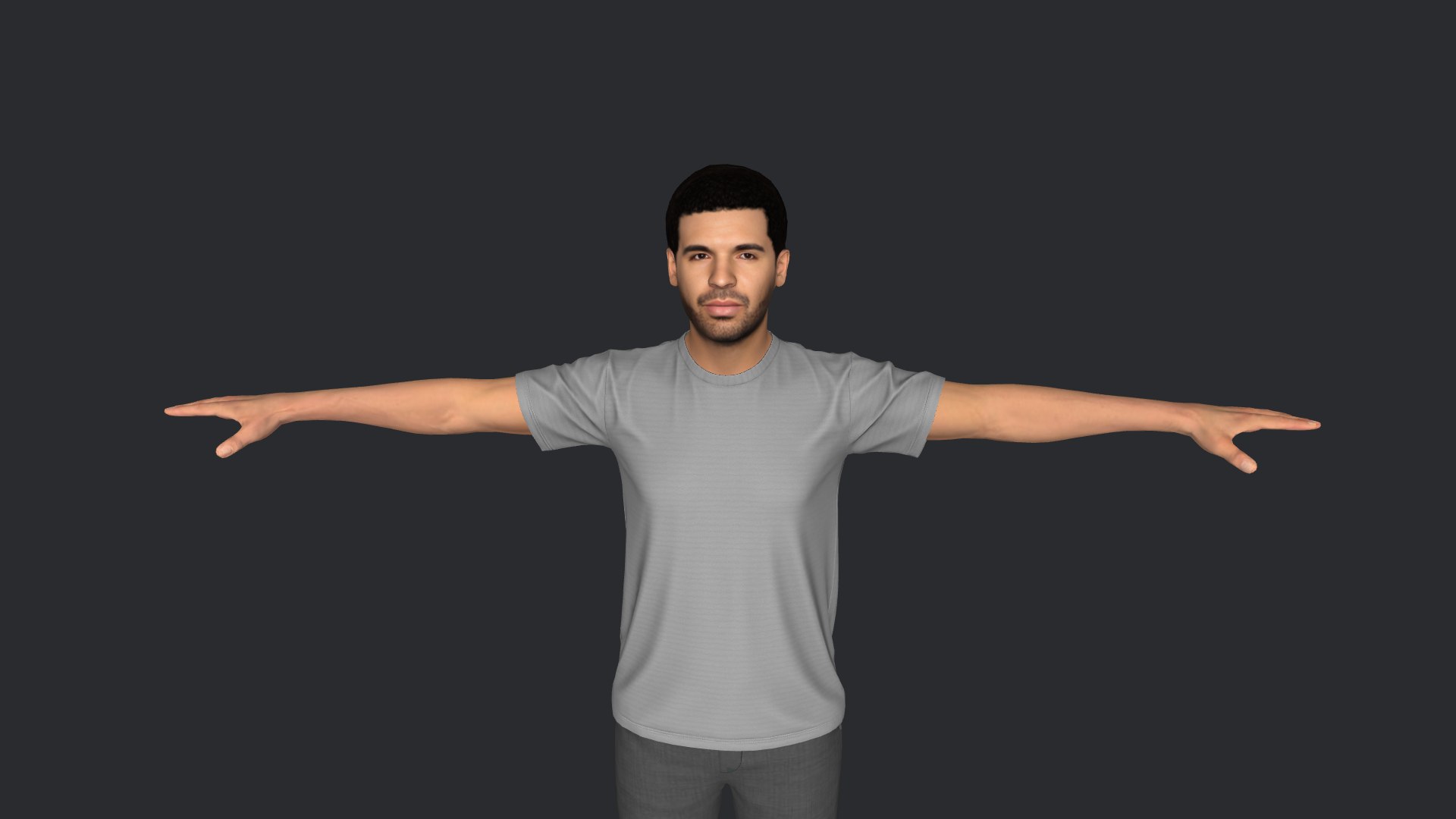 Drake Hyper Realistic Full Body Fully Rigged Character model ...