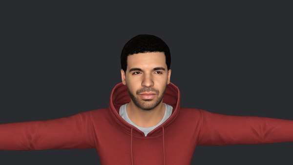 modelo 3d Drake, personaje 3D hiperrealista de cuerpo completo y ...