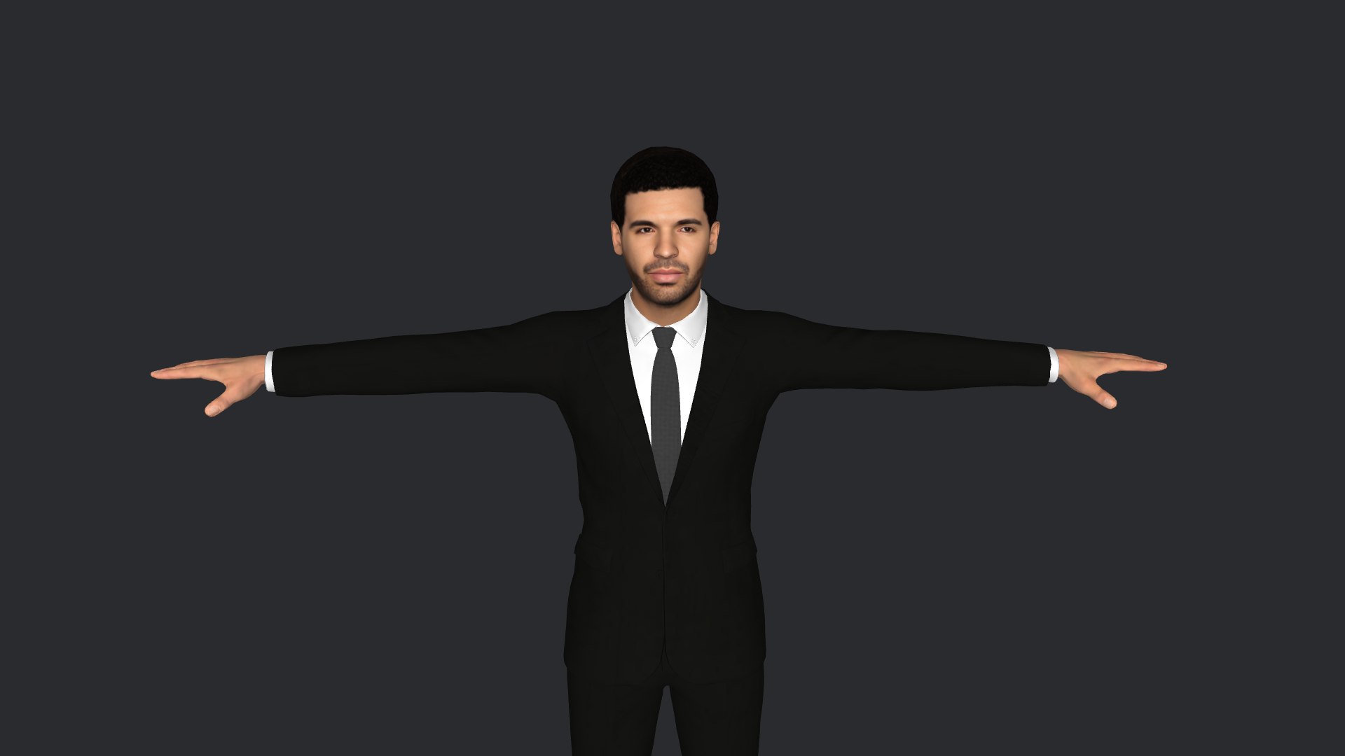 Drake Hyper Realistic Full Body Fully Rigged Character model ...